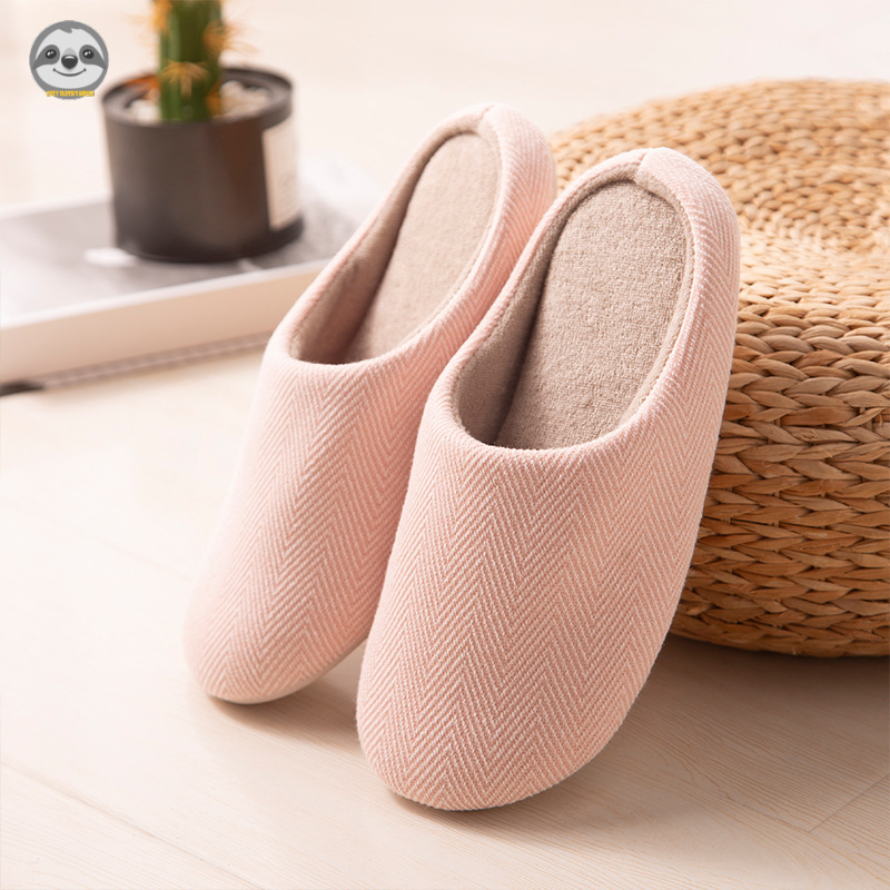 [Ready Stock] Japanese Muji Style/Twill Home Slippers/Solid Color ...