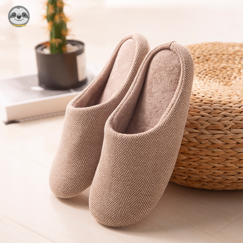 [Ready Stock] Japanese Muji Style/Twill Home Slippers/Solid Color ...