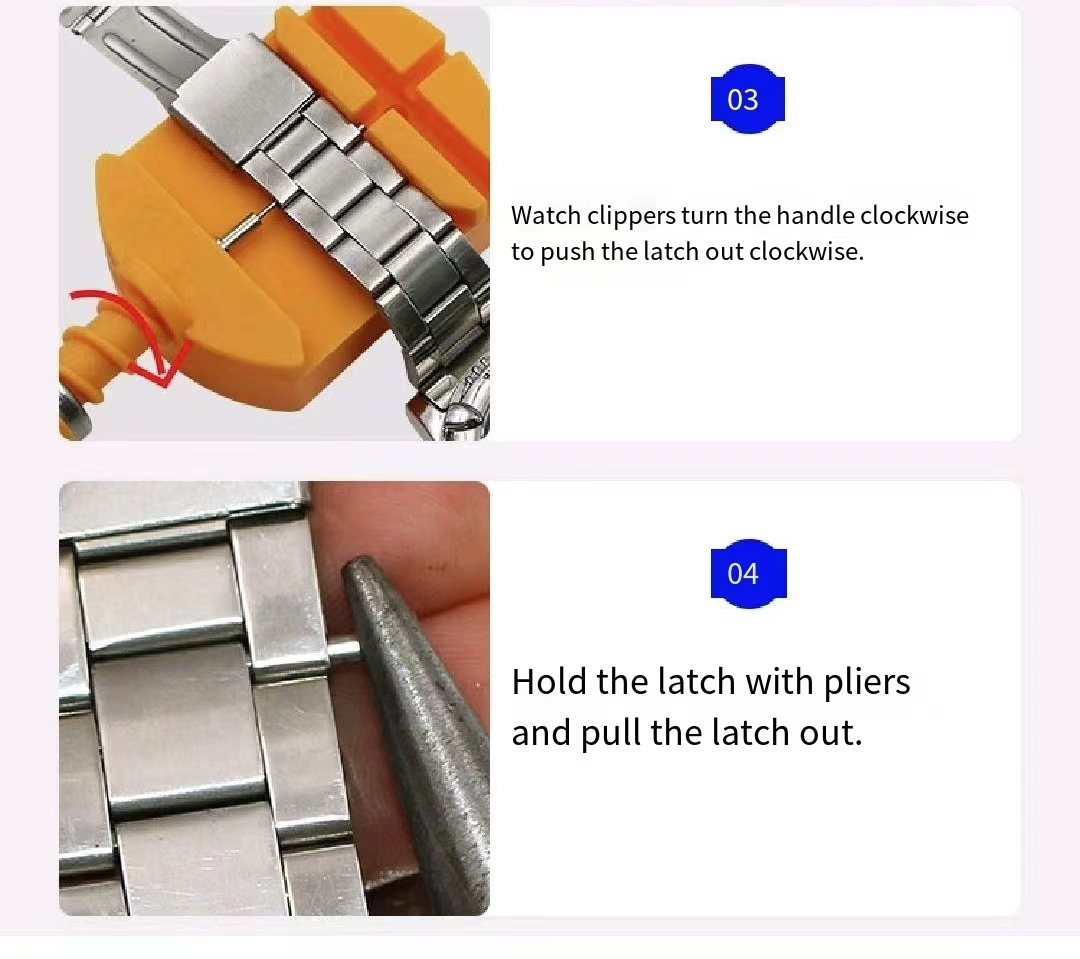 Watch repair, watch strap removal tool set, manual DIY steel watch ...