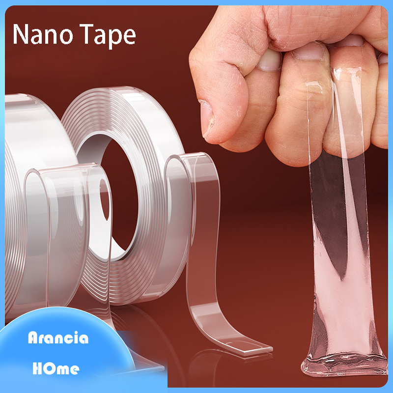 Nano Adhesive Double-sided Strong Tape, Transparent Seamless Tape ...