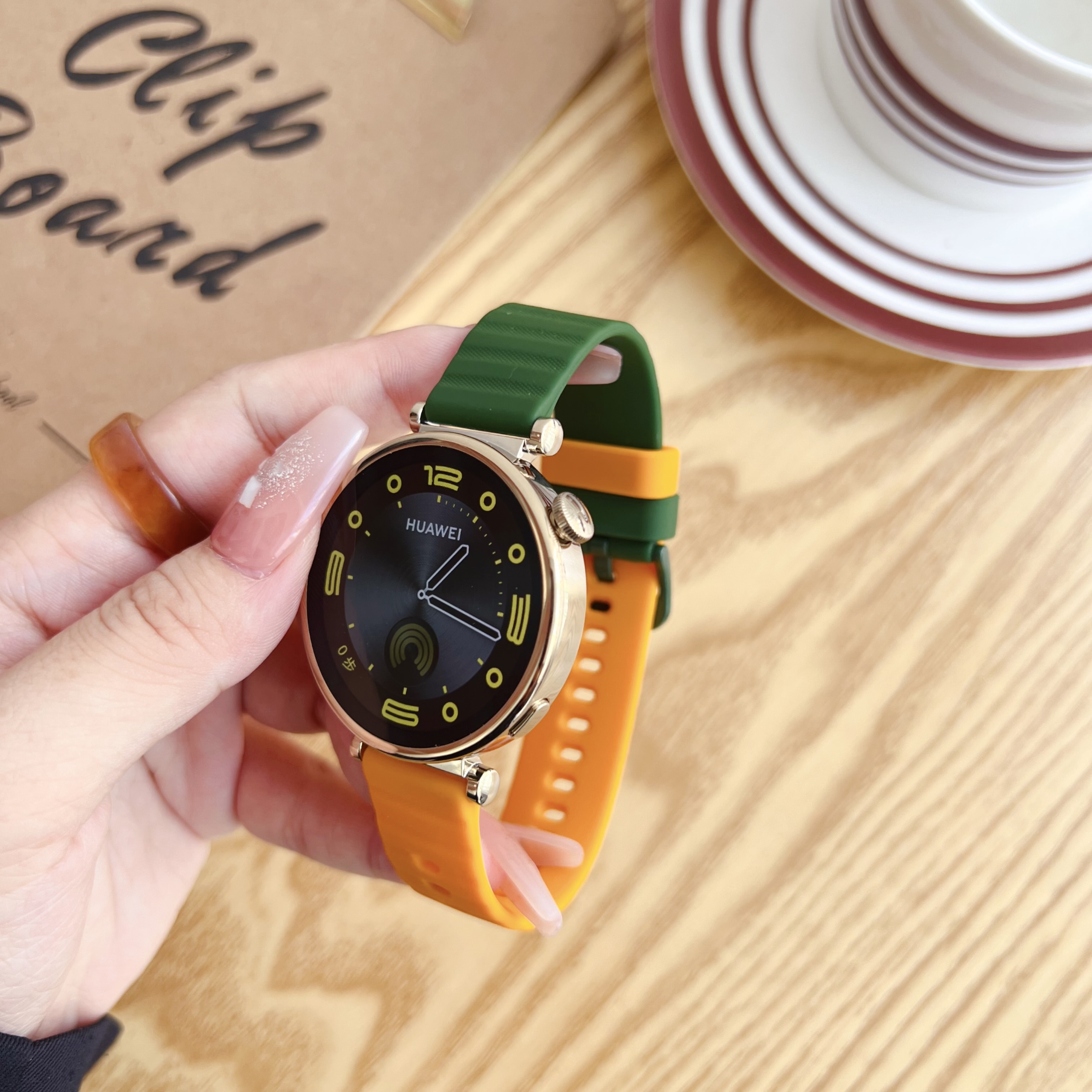 Soft Silicone Wave Lines Band For Huawei Watch gt 4 Strap Huawei gt4 ...