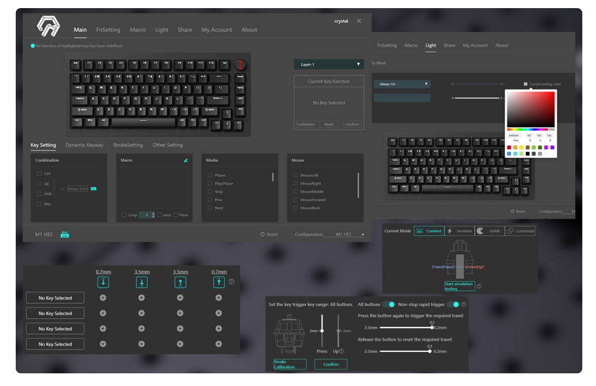 MonsGeek M1 HE Full Assembled RGB Hot-swappable Wired Mechanical ...