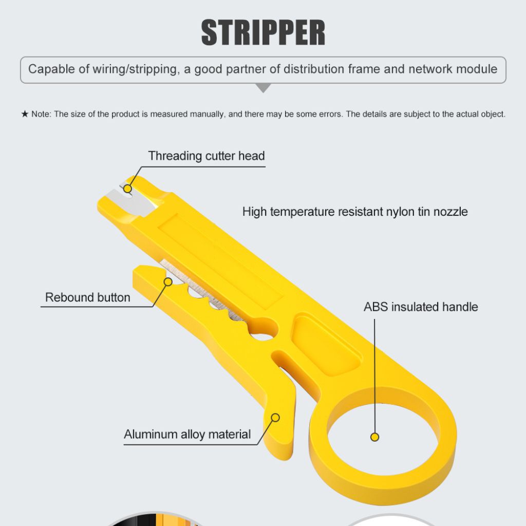 Cable Stripper Knife Crimper Pliers Crimping Tool Cable Stripping Wire ...