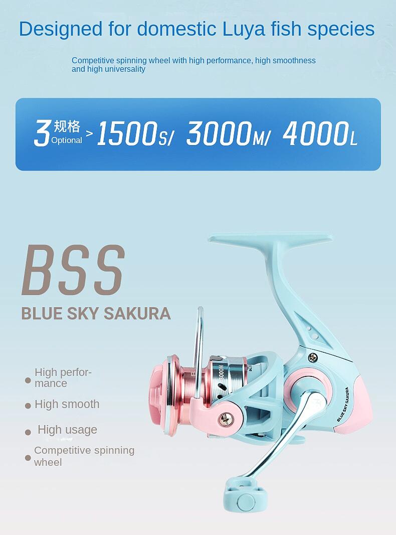 Fishing reel Spinning Reel 8kg Max Drag Metal Spool Pancing 5.2:1 Gear Ratio Casting Fishing ...