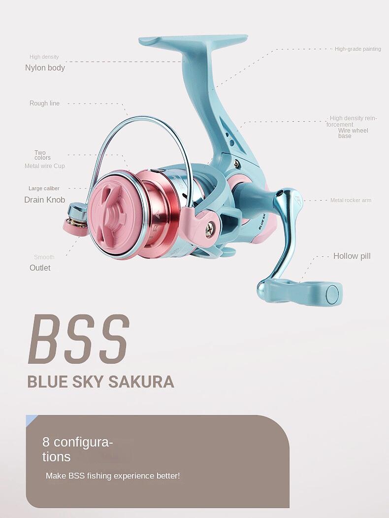 Fishing reel Spinning Reel 8kg Max Drag Metal Spool Pancing 5.2:1 Gear Ratio Casting Fishing ...