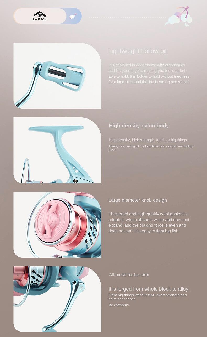 Fishing reel Spinning Reel 8kg Max Drag Metal Spool Pancing 5.2:1 Gear Ratio Casting Fishing ...