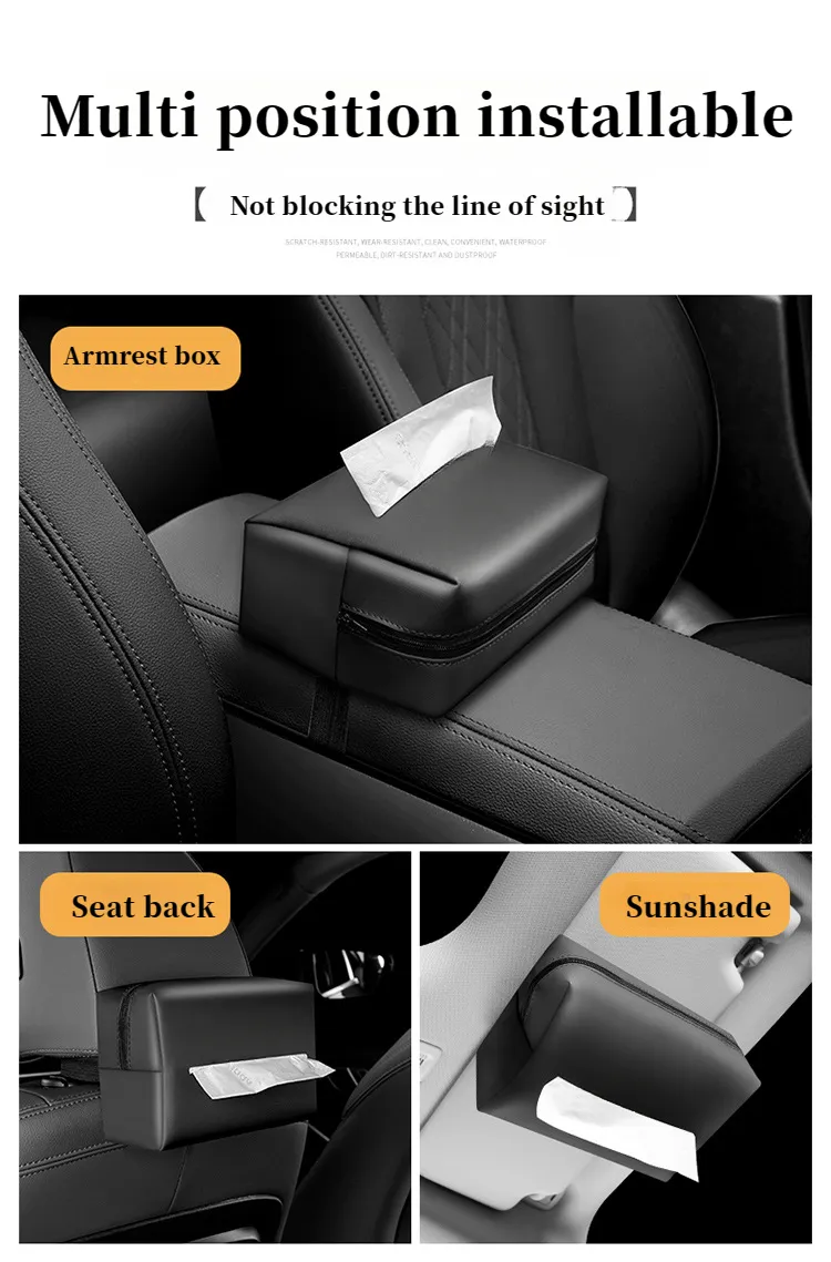 BMW Car leather tissue bag for F31 F30 F10 F25 F20 X5 X4 X1 1 2 3 4 5 6 ...