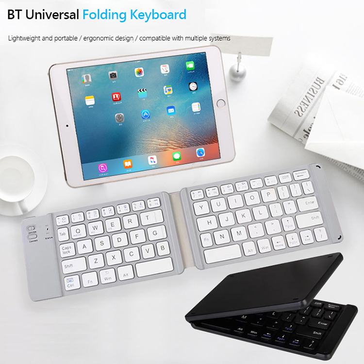 Ultra thin Keyboard Wireless Bluetooth Folding Keyboard Portable ...