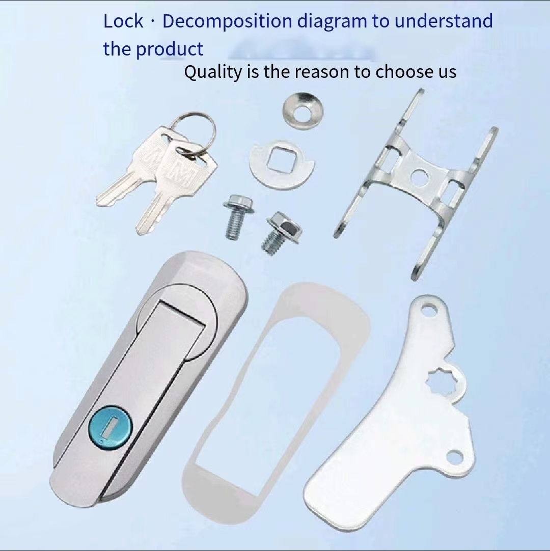 Fiber optic box distribution box electrical cabinet door handle lock ...