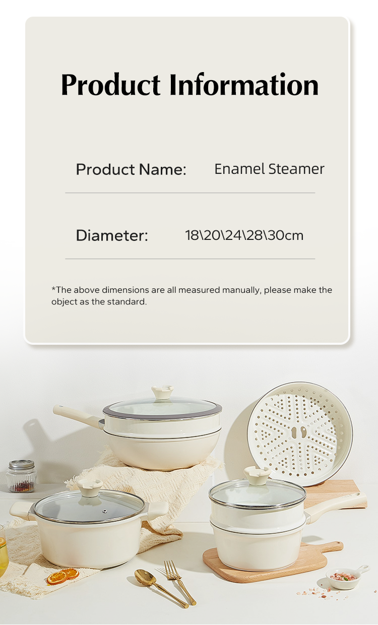 Redchef 20/24/28/30/32CM Enamel Steamer Suitable For Non Stick Cookware | Shopee Malaysia