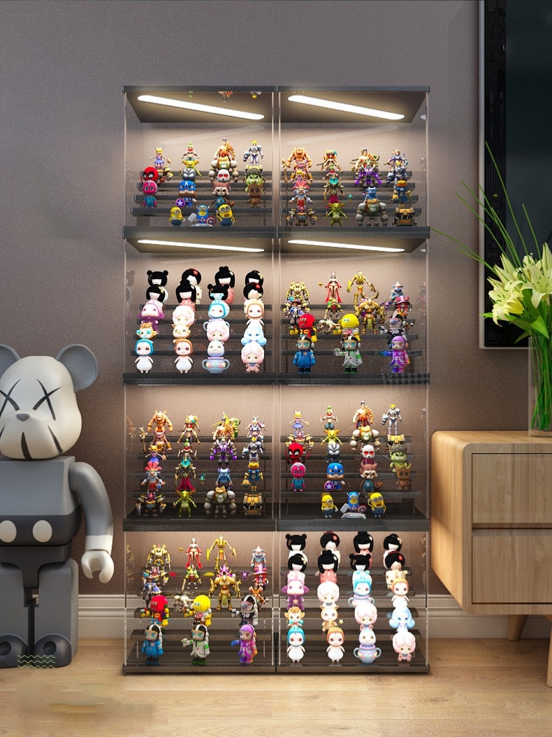 2-5 Layers Of Acrylic Display Box With Lights（Ready stock） | Shopee ...