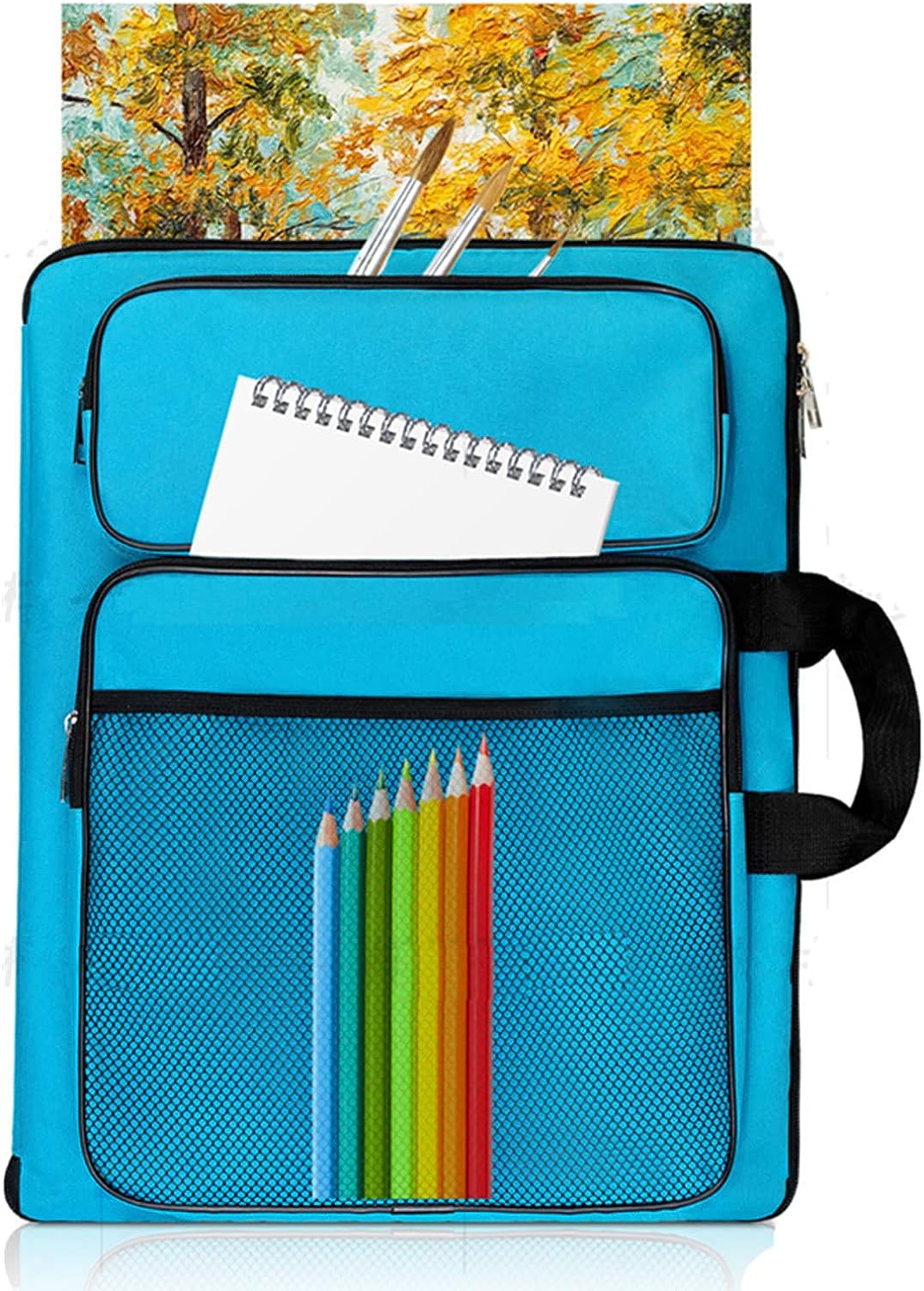 threetrees 38x48 cm Art Portfolio Organizer Kids Artwork,Crayons ...