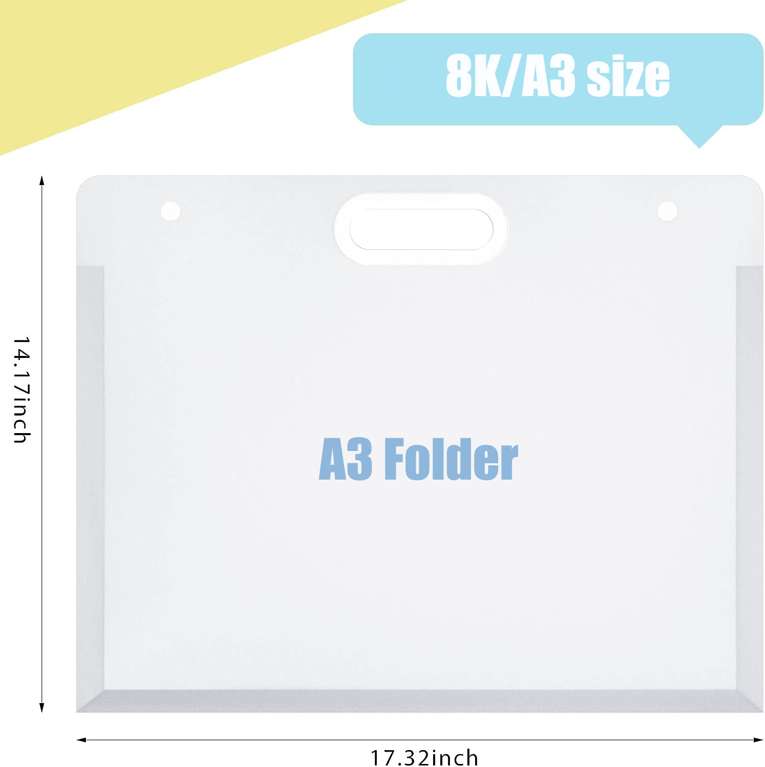 4K/8K Art Portfolio for Kids Waterproof Artwork Portable File Pocket A2 ...