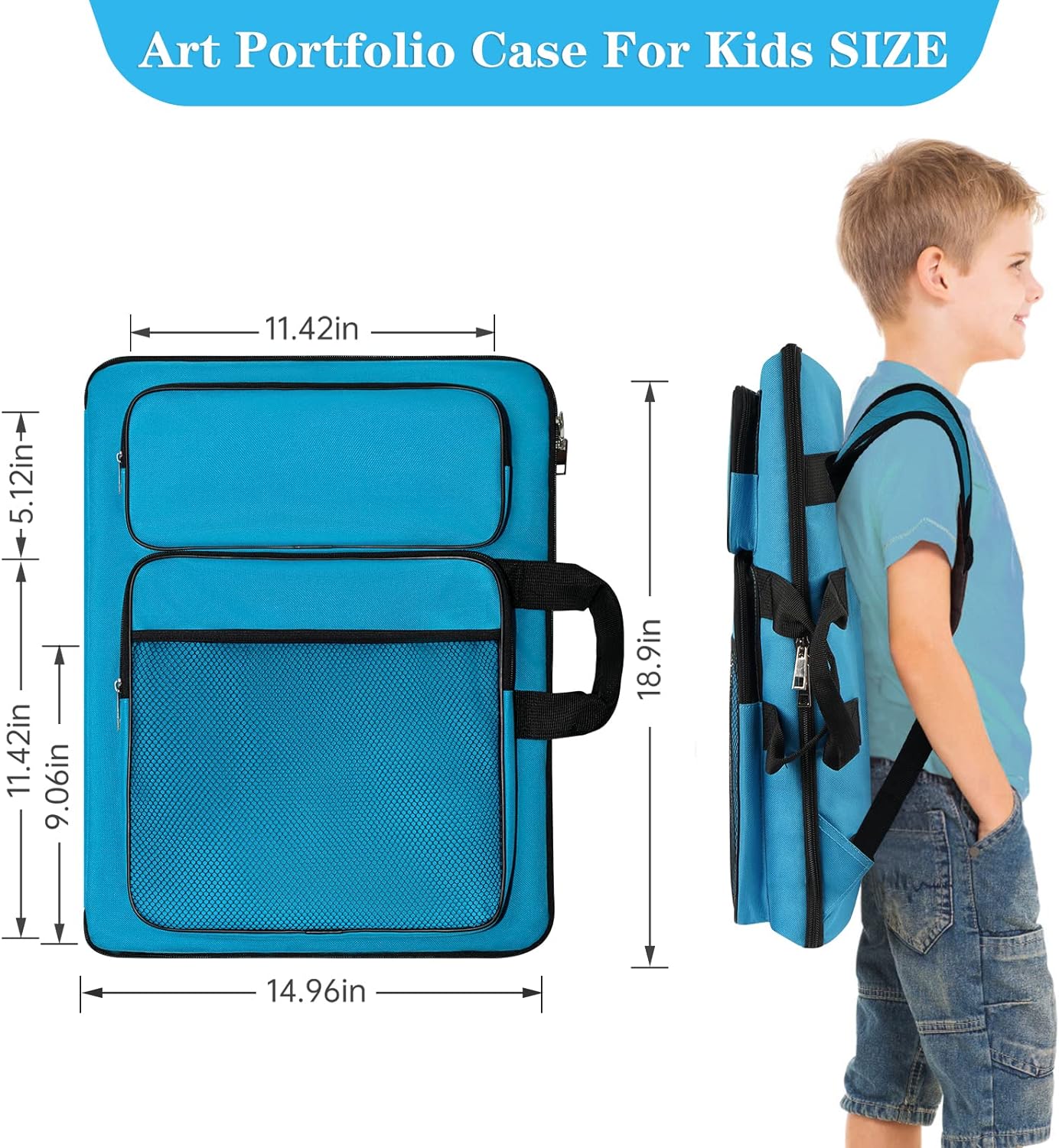 threetrees 38x48 cm Art Portfolio Organizer Kids Artwork,Crayons ...