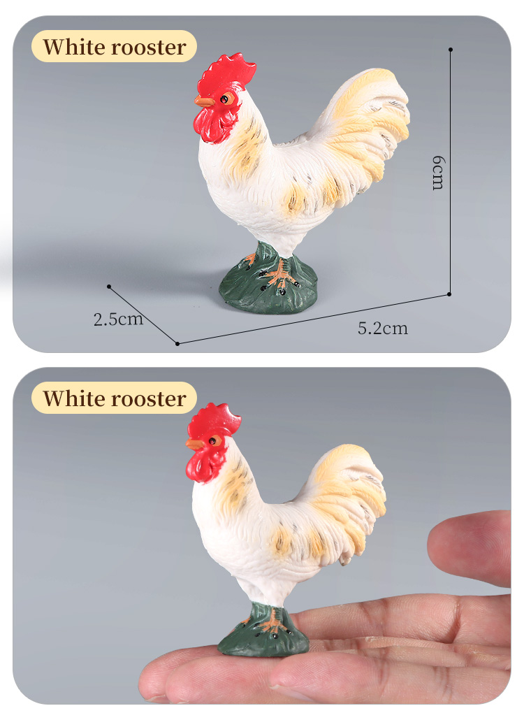 Simulation Poultry Farm Animals Model Duck Goose Swan Hen Chicken ...