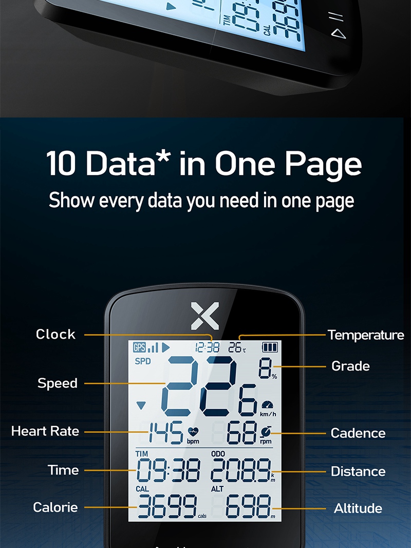 XOSS G2 G2+ Plus GPS Bike Computer Wireless Cycling Speedometer Road ...