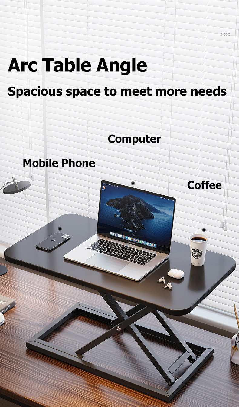Laptop Stand Upright Office Desk Lifting Work Table Laptop Desk ...
