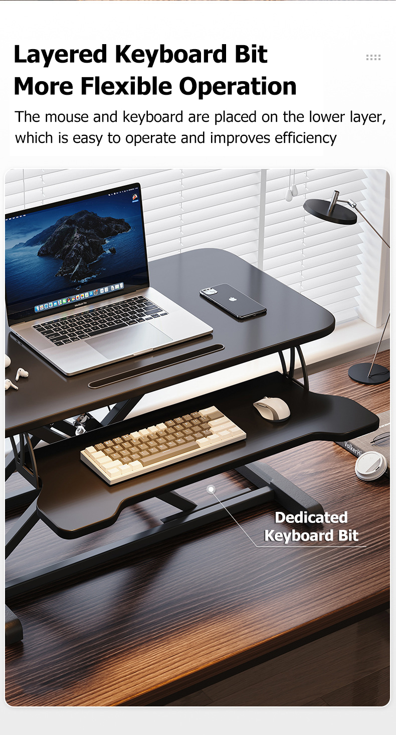 Laptop Stand Upright Office Desk Lifting Work Table Laptop Desk ...