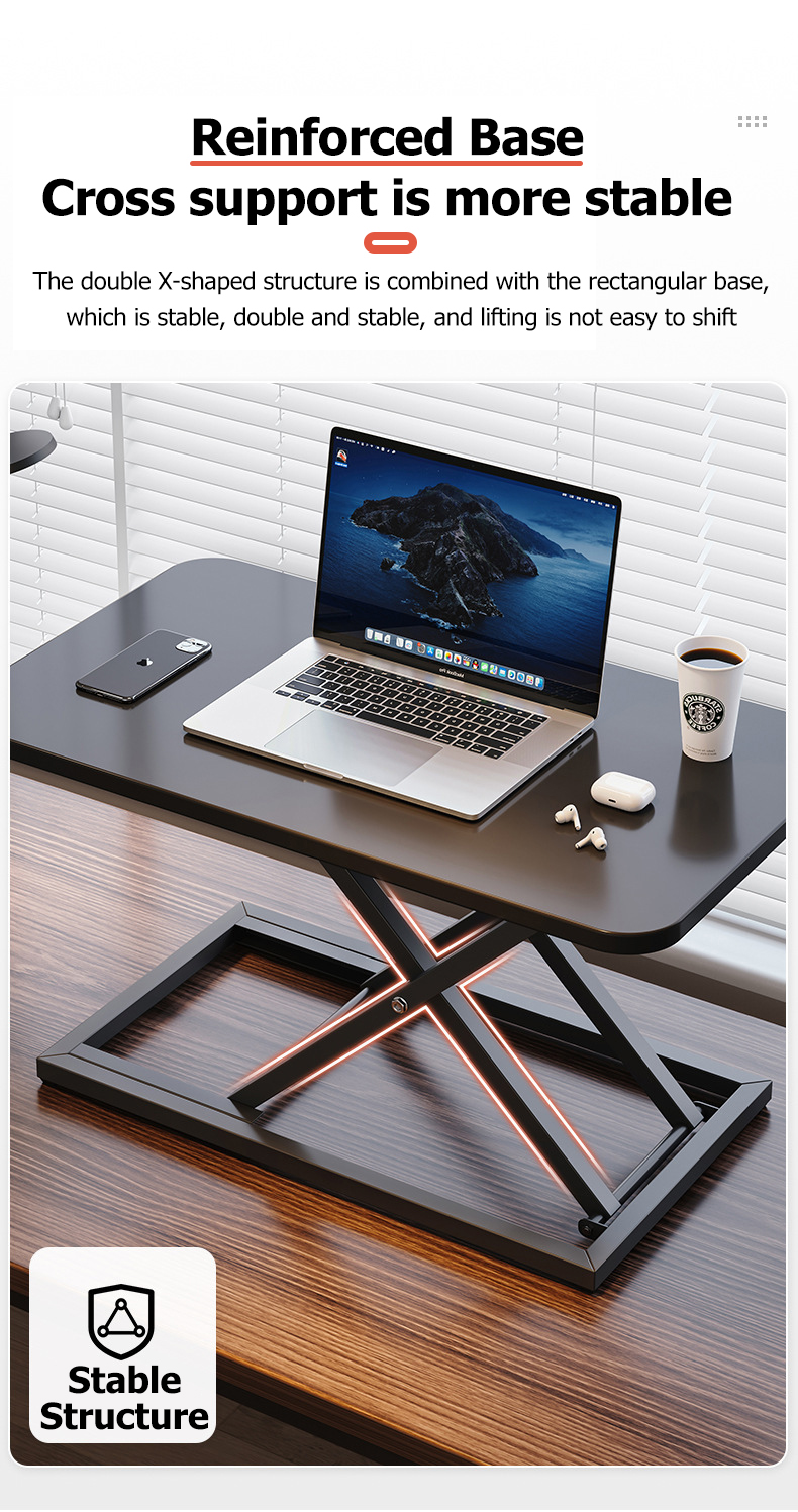 Laptop Stand Upright Office Desk Lifting Work Table Laptop Desk ...
