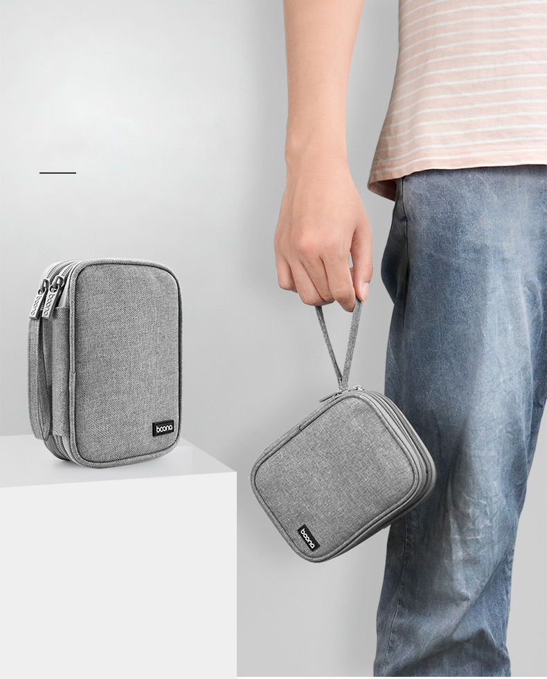 2.5-inch mobile hard drive bag, portable storage, waterproof and wear ...