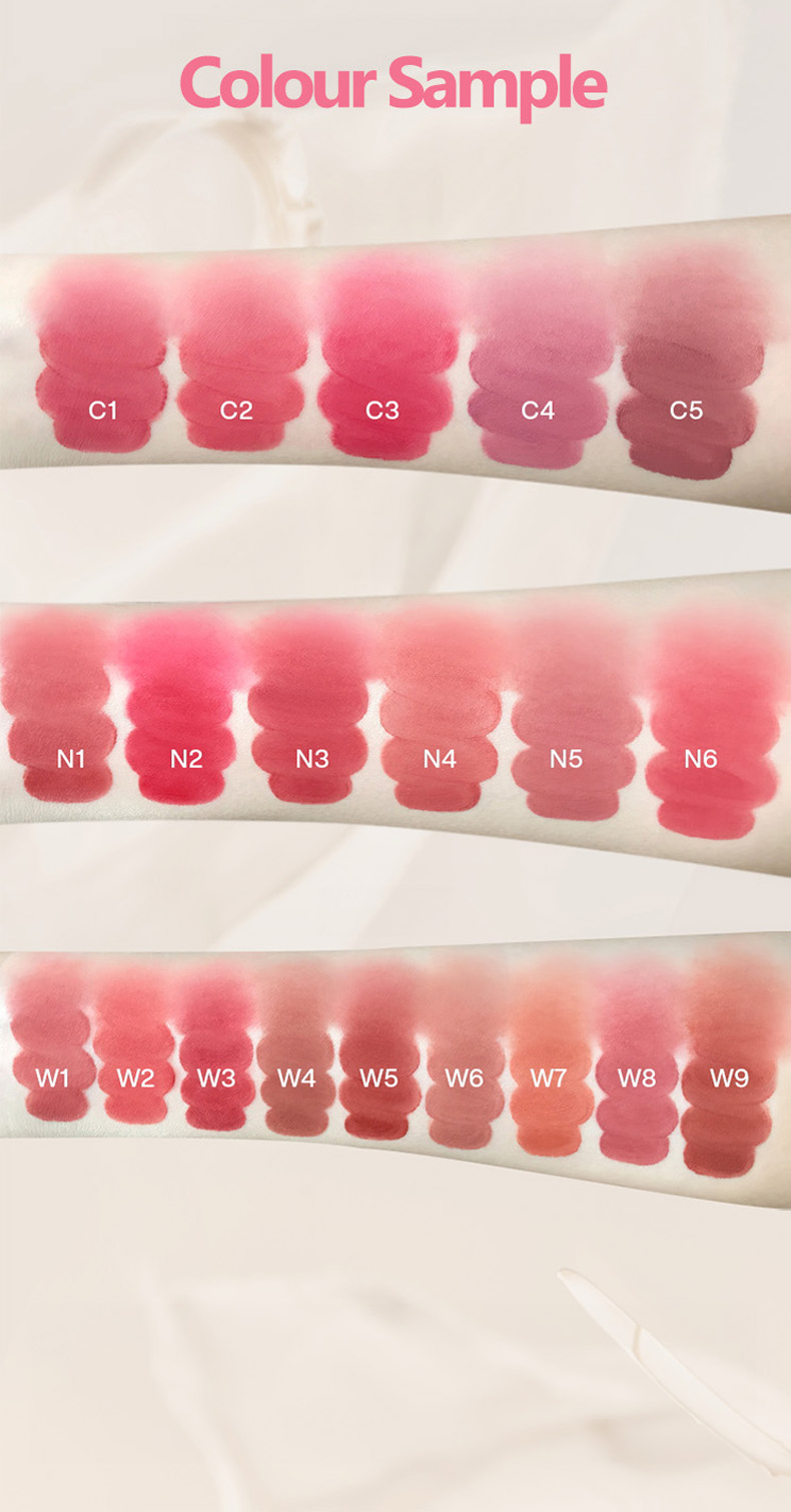 INTO YOU Customize Airy Lip Mud Thin Matte Soft Mist Velvet Lip Glaze ...