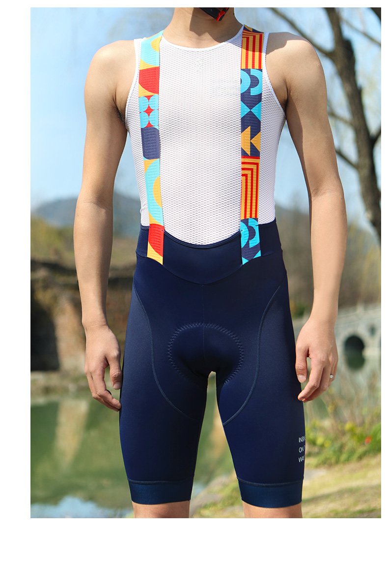 INBIKE Men's Bike Bib Shorts 4D Padded Breathable Road Bike Mountain Bike Cycling Pants summer ...