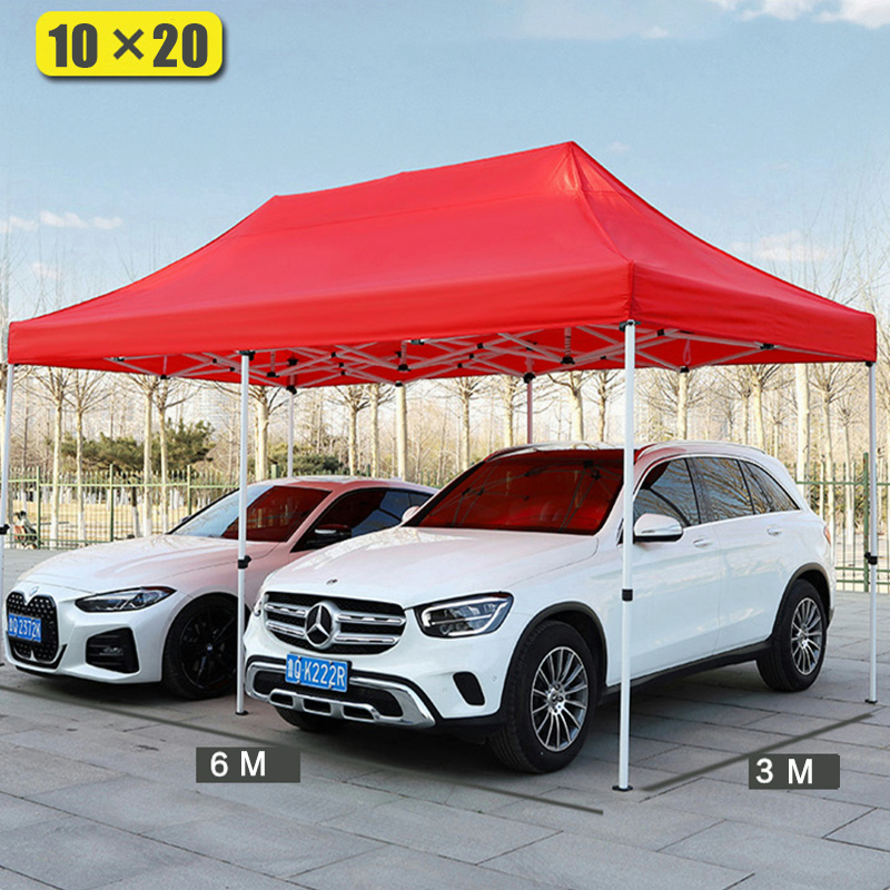10 x 10 Ft Folding Canopy Full Set Night Market Canopy White pole Frame ...
