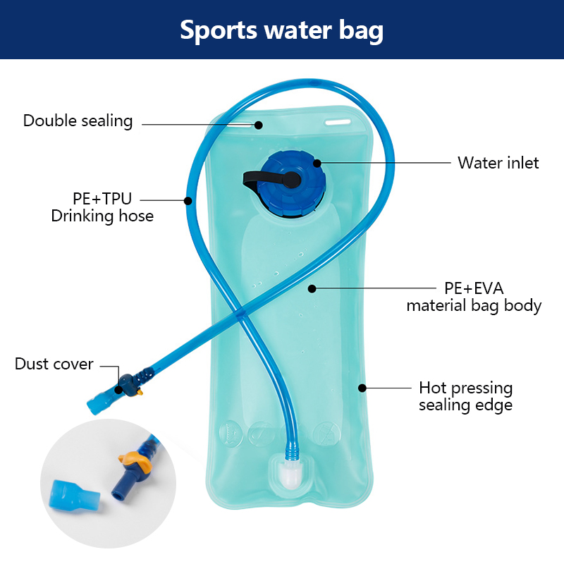 High Quality 2L Suction Bag Outdoor Cycling Sports Water Bag Folding ...