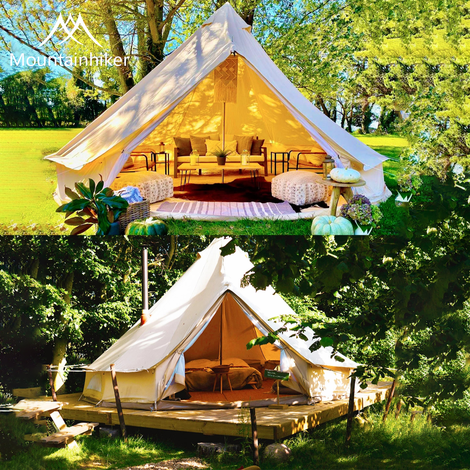 Mountainhiker Yurt tent Pyramid cotton tent Khemah camping besar ...