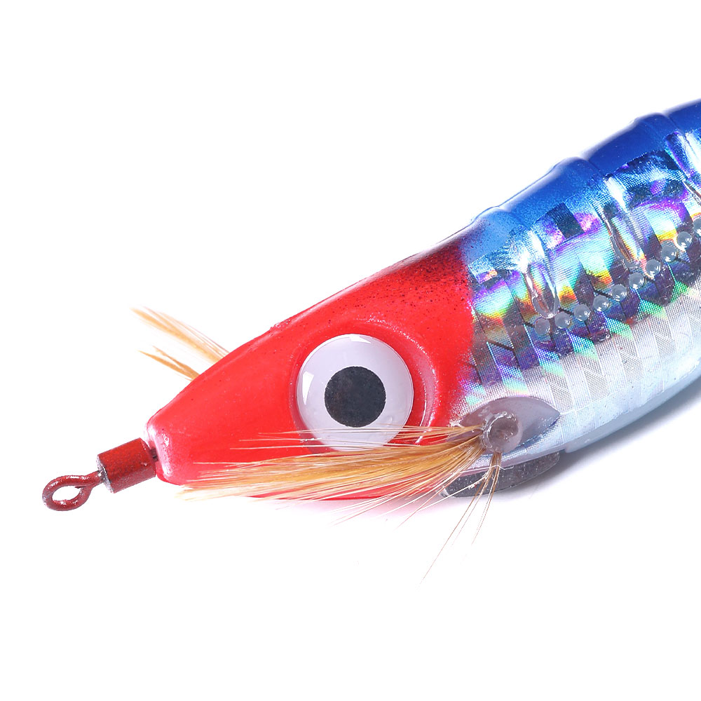 HENGJIA 8 Colors Luminous Shrimp Bait Squid Jig Hook 9g/10cm Big Eyes ...