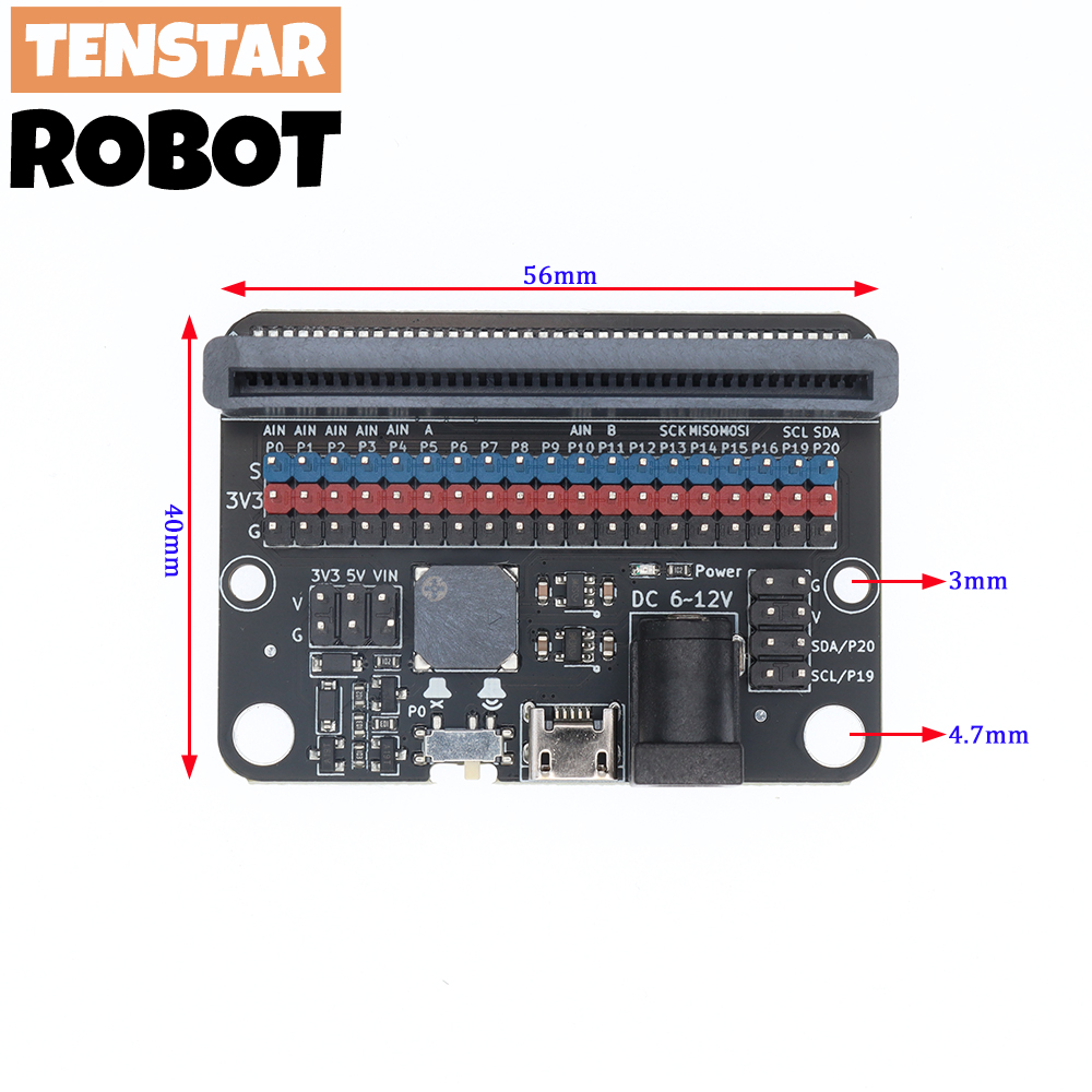 Microbit expansion board to 5V power supply IO: bit improvement board ...