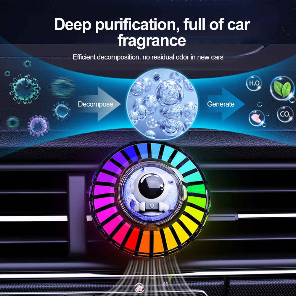 Car Air Freshener with LED Aroma Decorate Atmosphere Fragrance ...