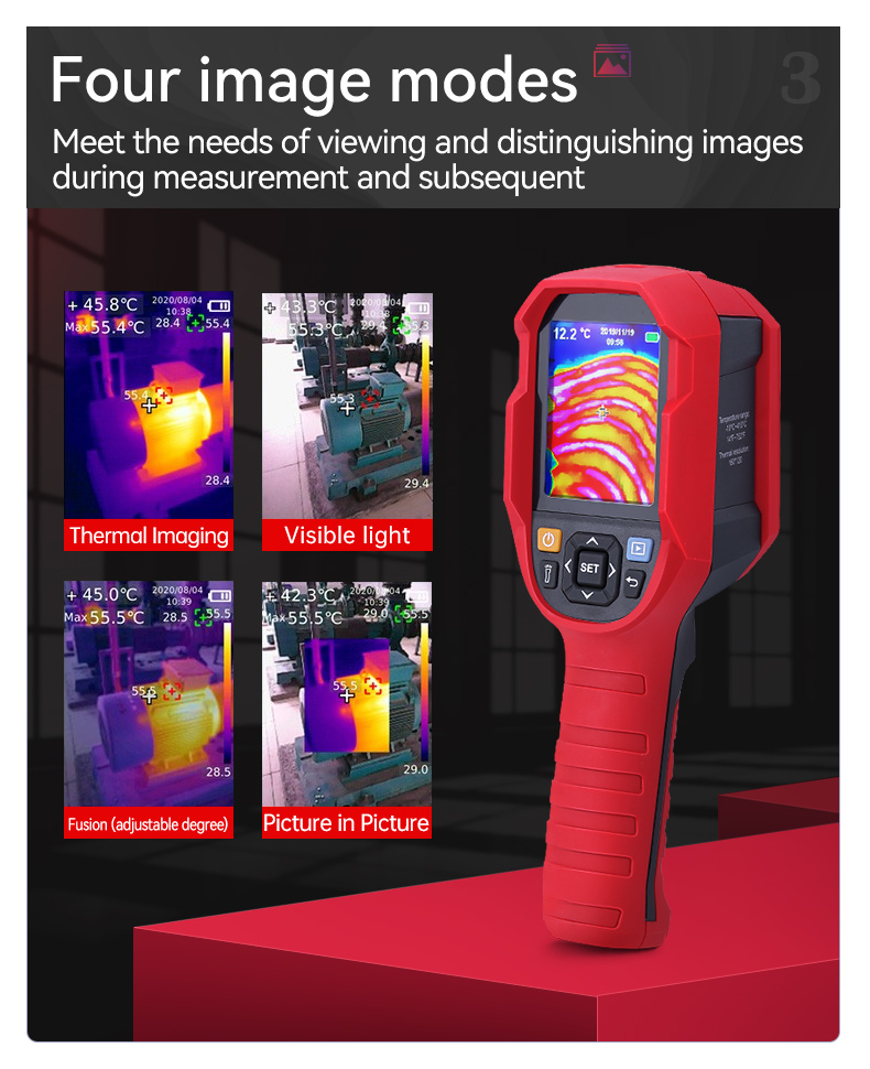 UNI-T UTi260B Infrared Thermal Imager -15~550°C Industrial Thermal Imaging Camera Handheld USB ...