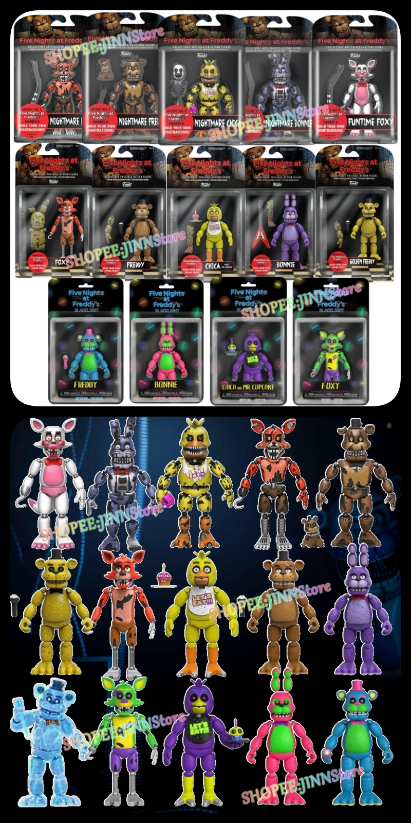 -JINN- IN STOCK Game FNAF Figure FIVE NIGHTS AT FREDDY'S Action Figure ...