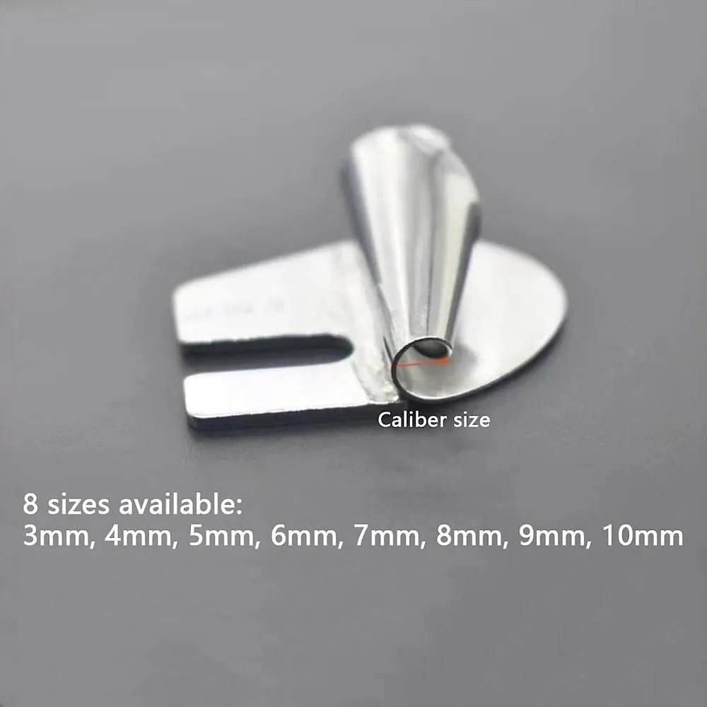 3mm-10mm Sewing Rolled Hemmer Puller Stainless Steel Old Sewing Machine ...