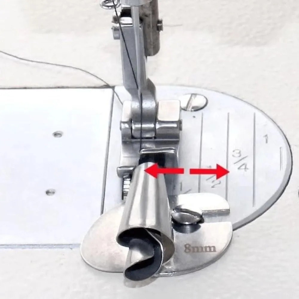 3mm-10mm Sewing Rolled Hemmer Puller Stainless Steel Old Sewing Machine ...