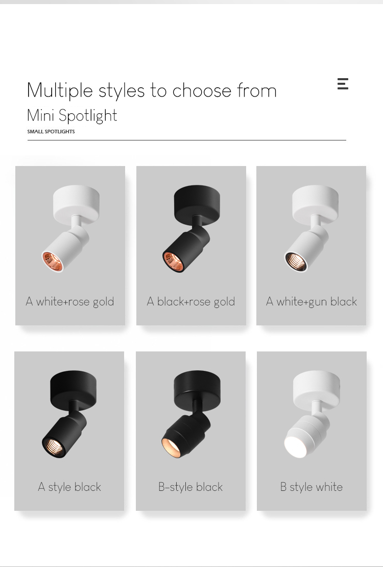 LED Track Light Spotlight Surface Mounted Lampu Siling Spot light ...