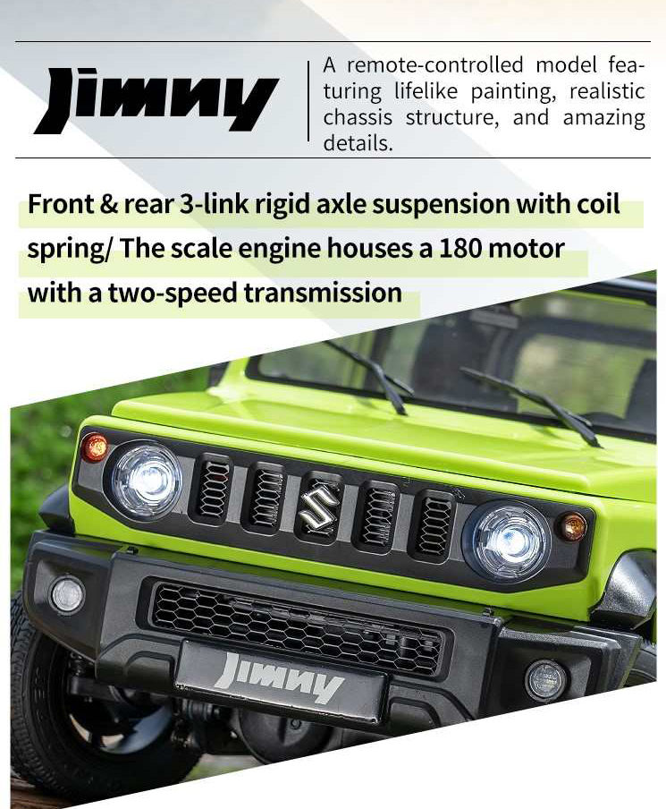 FMS 1:12 JIMNY 4X4 4WD RTR 2.4GHz 1/12 RC Simulated Electric Remote ...