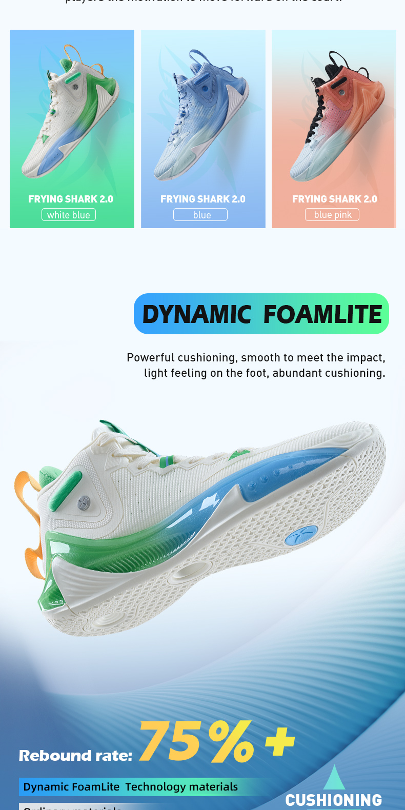 XTEP Flying Shark 2.0 Men Basketball Shoes Professional Competition ...