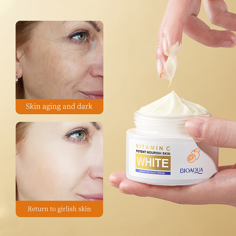 BIOAOUA Vitamin C Potent Nourish White Brighten Face Cream | Shopee ...