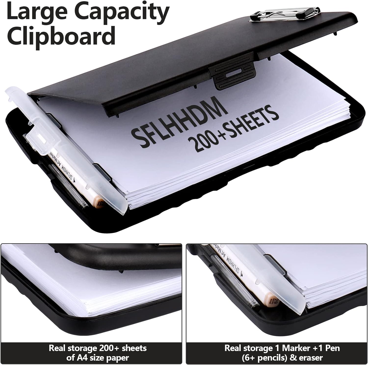 Clipboards A4 Clip File Binder Storage Nursing Clipboard Plastic Side ...