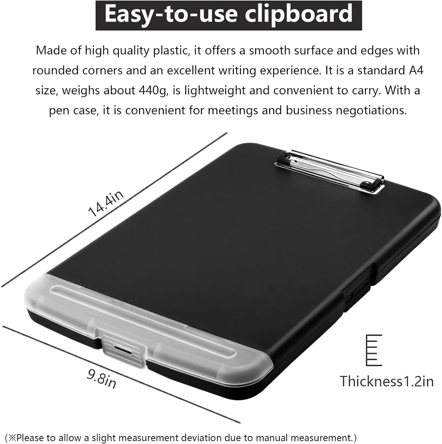 Clipboards A4 Clip File Binder Storage Nursing Clipboard Plastic Side ...