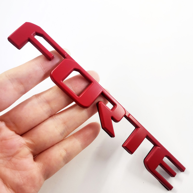 1 x Metal FORTE Letter Logo Car Auto Rear Trunk Lid Emblem Badge ...