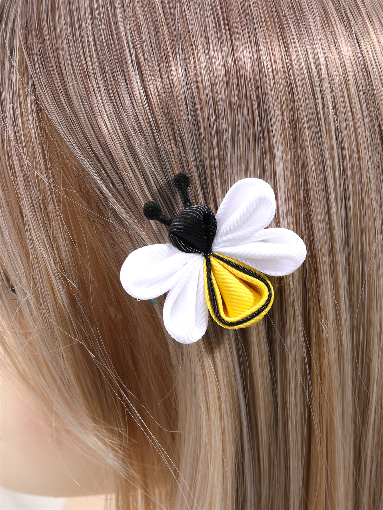 2pcs Baby Girls Cute Bees Bow Hair Clips With Alligator Clip For Bee ...