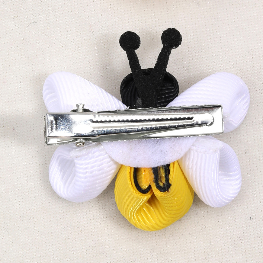 2pcs Baby Girls Cute Bees Bow Hair Clips With Alligator Clip For Bee ...