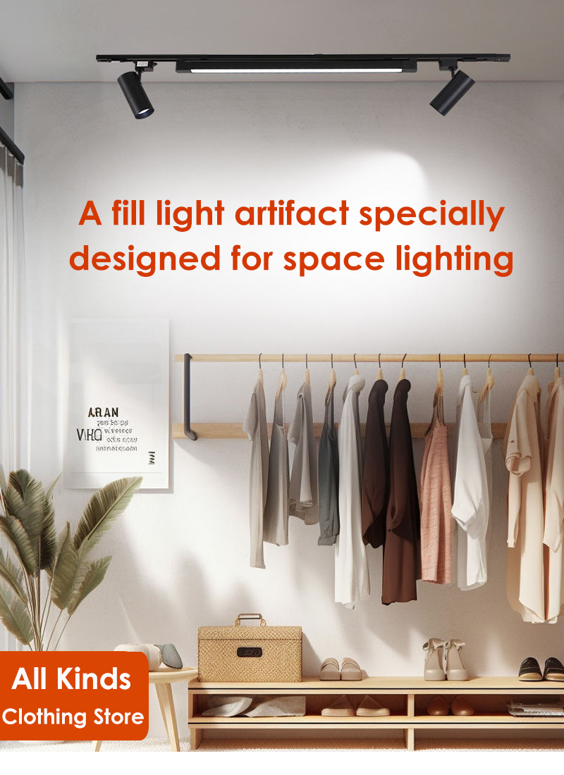 Linear Track Light Set Led Spotlight 10W 20W 30W 40W Lampu Track Rail ...