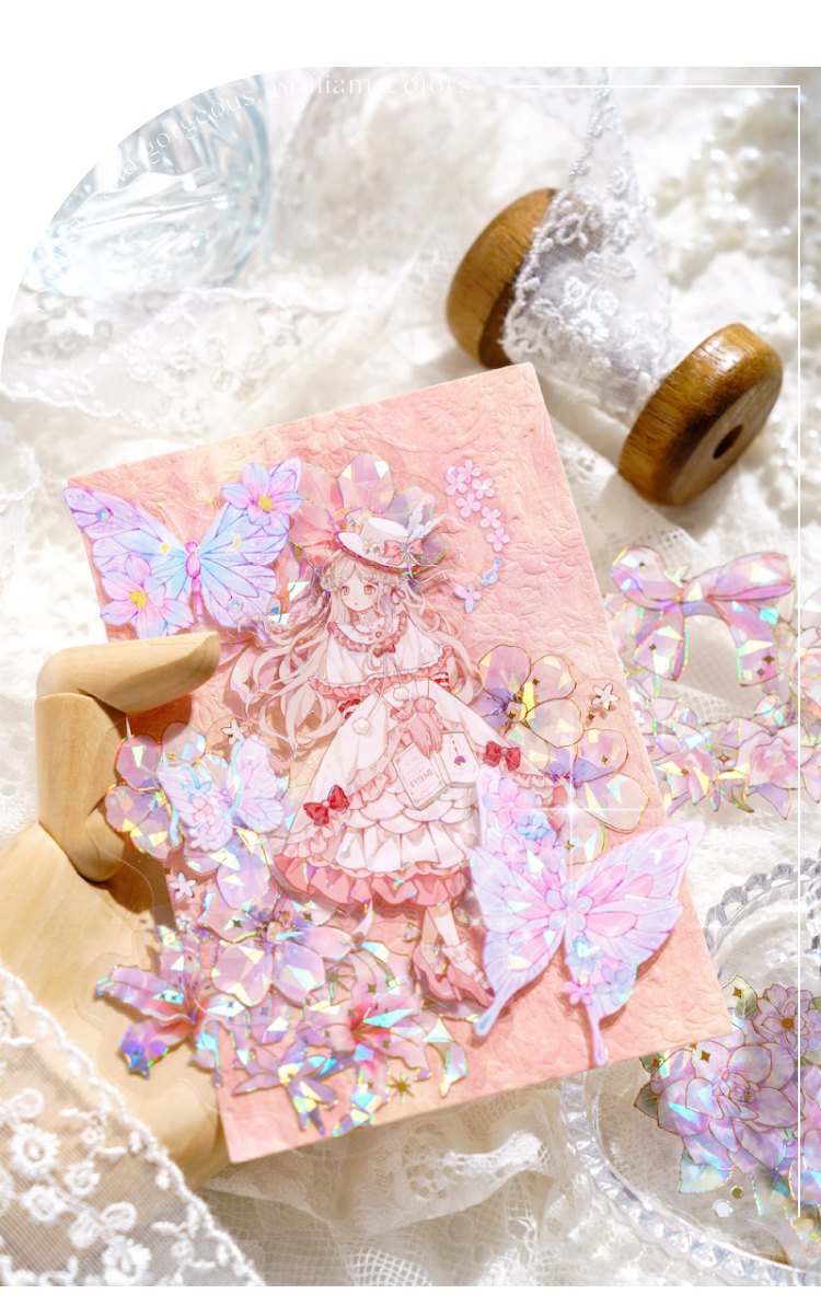 Mr. Paper 20 sheets/bag Waterproof PET sticker Rose magritte ...