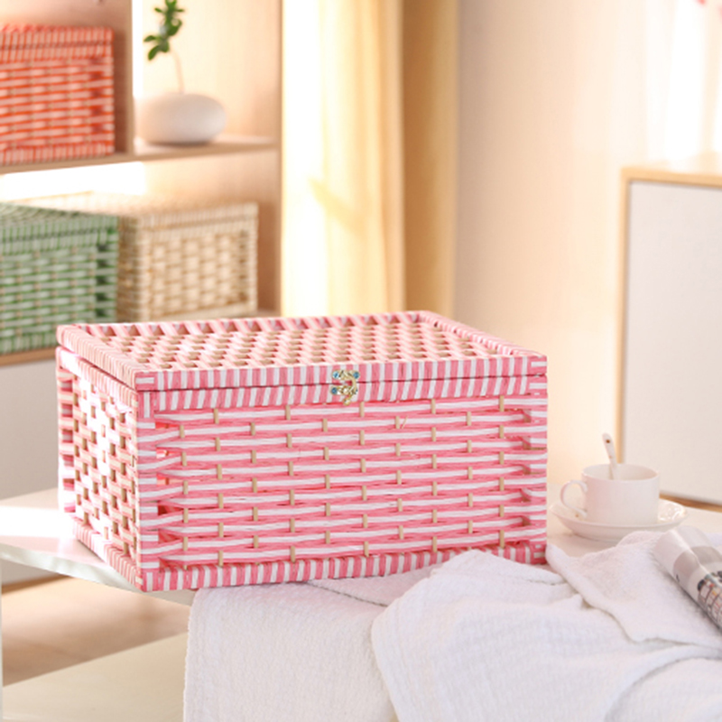 🔥🔥🔥(Ready stock) Large Handmade Storage Box with lid Rattan storage ...