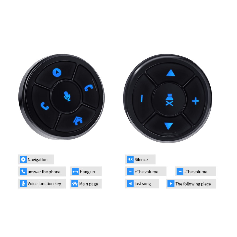 10 Keys Wireless Car Steering Wheel Control Button for Car Radio DVD ...