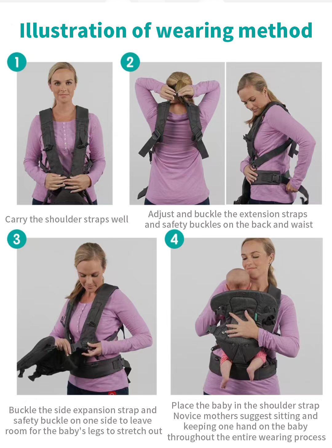 【Local Delivery】Infantino Baby Carrier 4 in 1 Ergonomic Shoulder ...